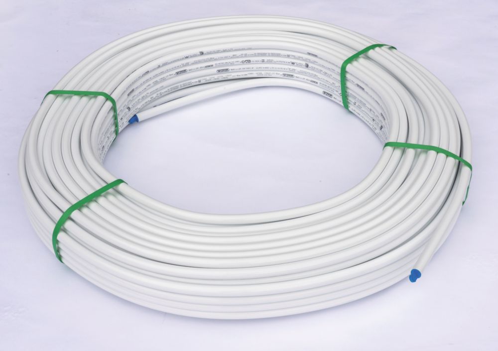 Wavin Tigris Press-Fit MLCP Pipe 16mm x 100m White - Screwfix