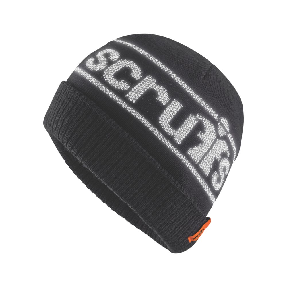 Scruffs Trade Reflective Beanie Black - Screwfix