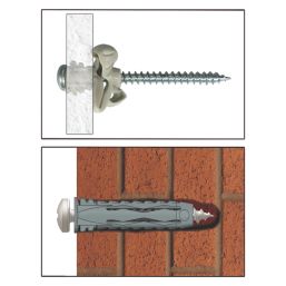 Easyfix Wall Plugs 5mm x 25mm 100 Pack - Screwfix
