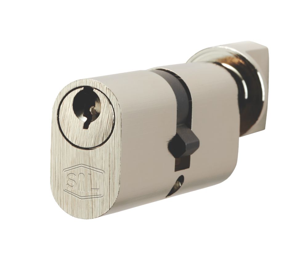 Smith & Locke 5-Pin Oval Cylinder & Turn 35-35 (70mm) Nickel | Cylinder ...