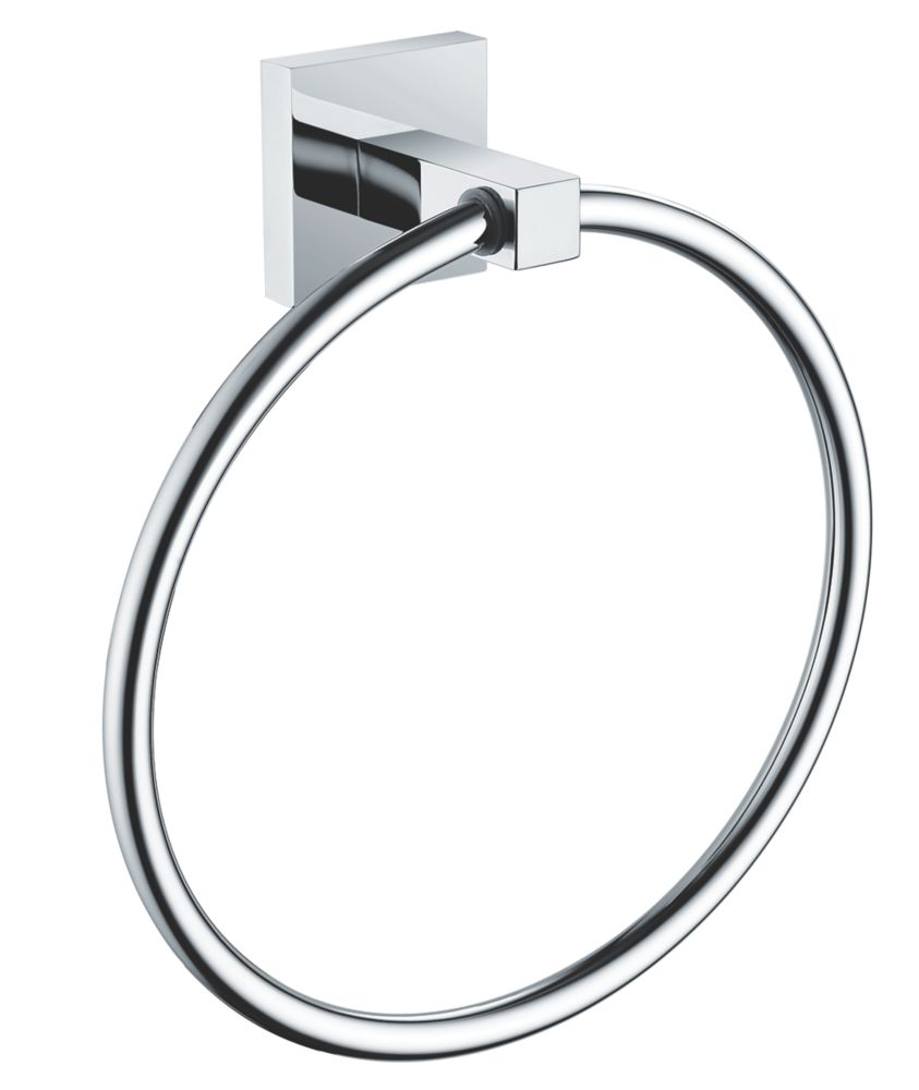 Bristan Square Towel Ring Chrome - Screwfix