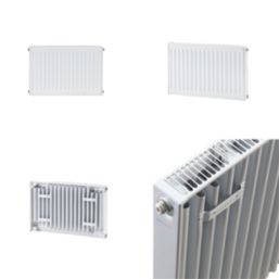 Flomasta 400mm x 800mm 1827BTU White Type 11 Convector Radiator - Screwfix