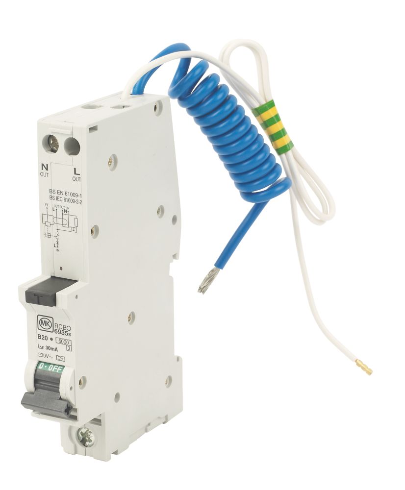 MK Sentry SP B Curve RCBO - Screwfix