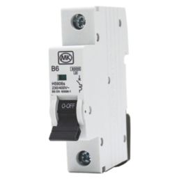 MK Sentry 6A SP B Curve MCB - Screwfix