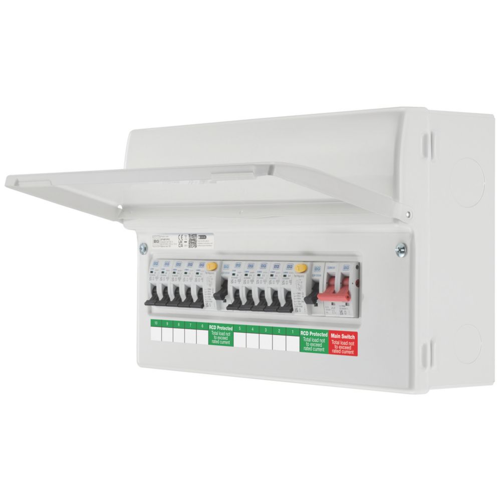 British General Circuit Protection 10-Module 10-Way Populated High Integrity Main Switch ...