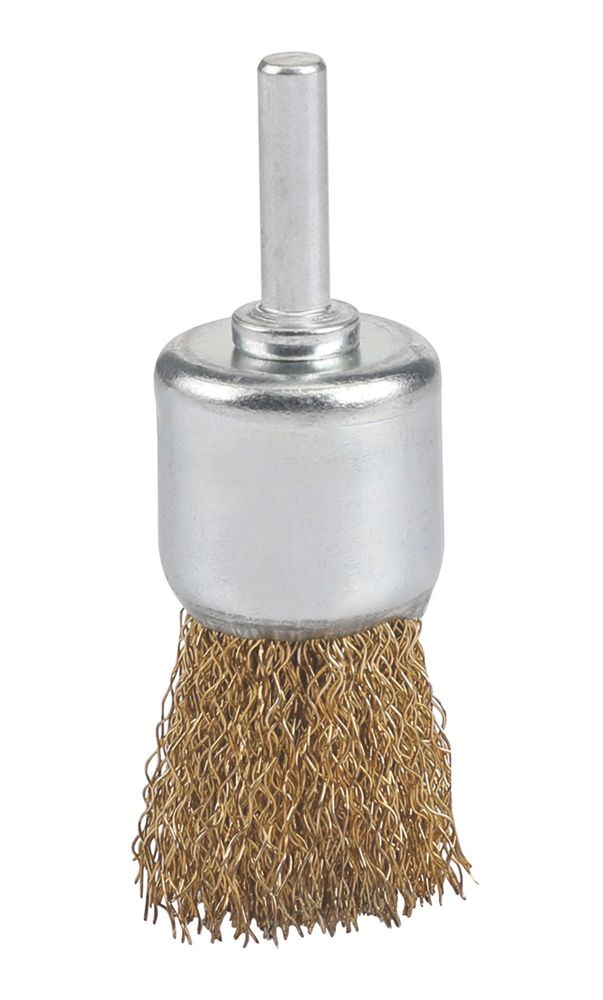 Titan Straight Shank Wire Pencil Brush 25mm - Screwfix