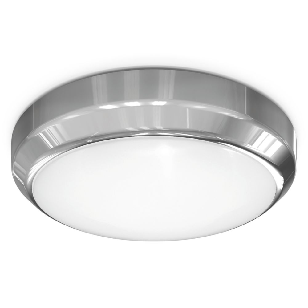 4lite Indoor Maintained Emergency Round LED Wall/Ceiling Light Chrome ... 4lite Indoor Maintained Emergency Round LED Wall/Ceiling Light Chrome ...