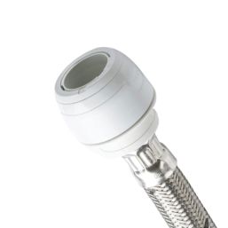 Hep2O Push-Fit Keyless Flexi Tap Connector 22mm x 22mm x 300mm 2 Pack ...