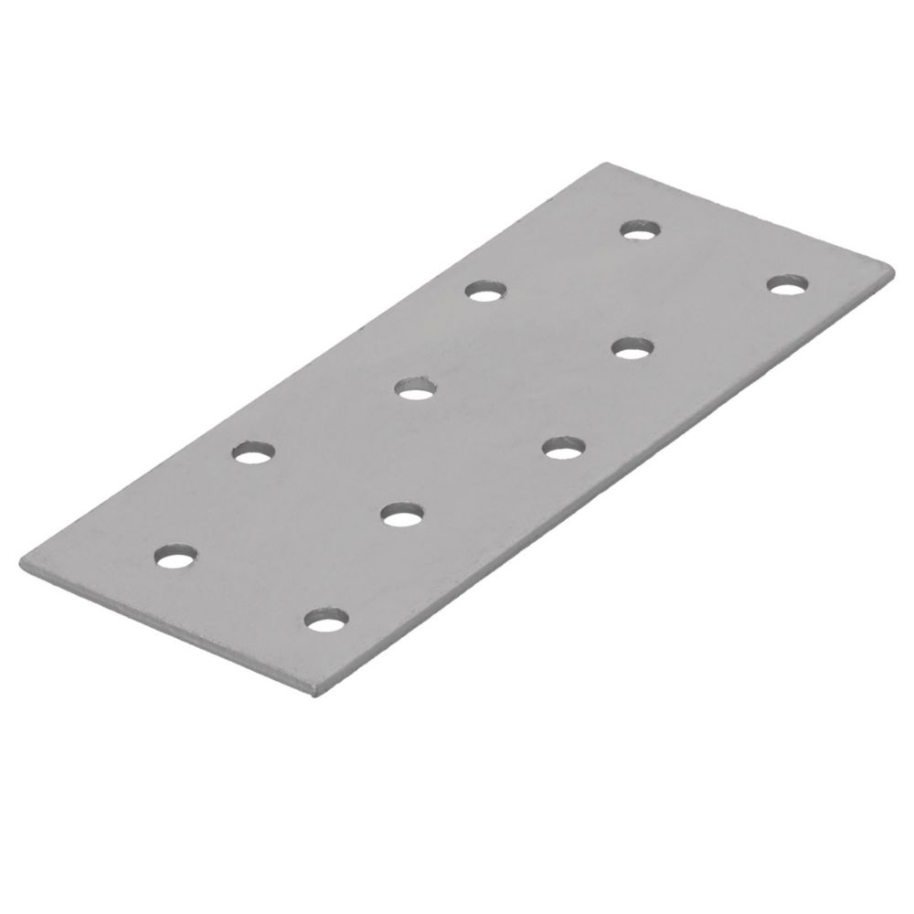 Magnodur Nailing Plates Silver 100mm x 40mm x 2mm 10 Pack - Screwfix