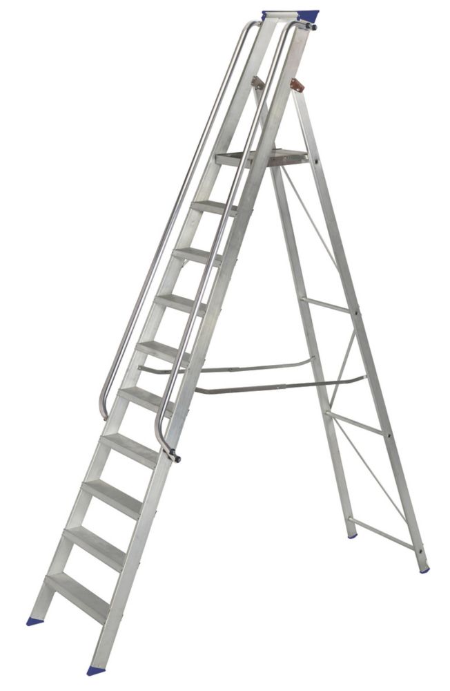 Werner Aluminium 10-Treads Platform Stepladder 2.2m | Platform Step ...