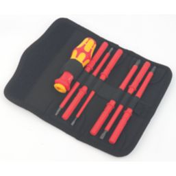 Wera Kraftform Kompakt 7 Mixed Interchangeable VDE Screwdriver Set 7 Pieces - Screwfix