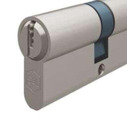 Smith & Locke 6-Pin Cylinder Lock 45-55 (100mm) Silver - Screwfix