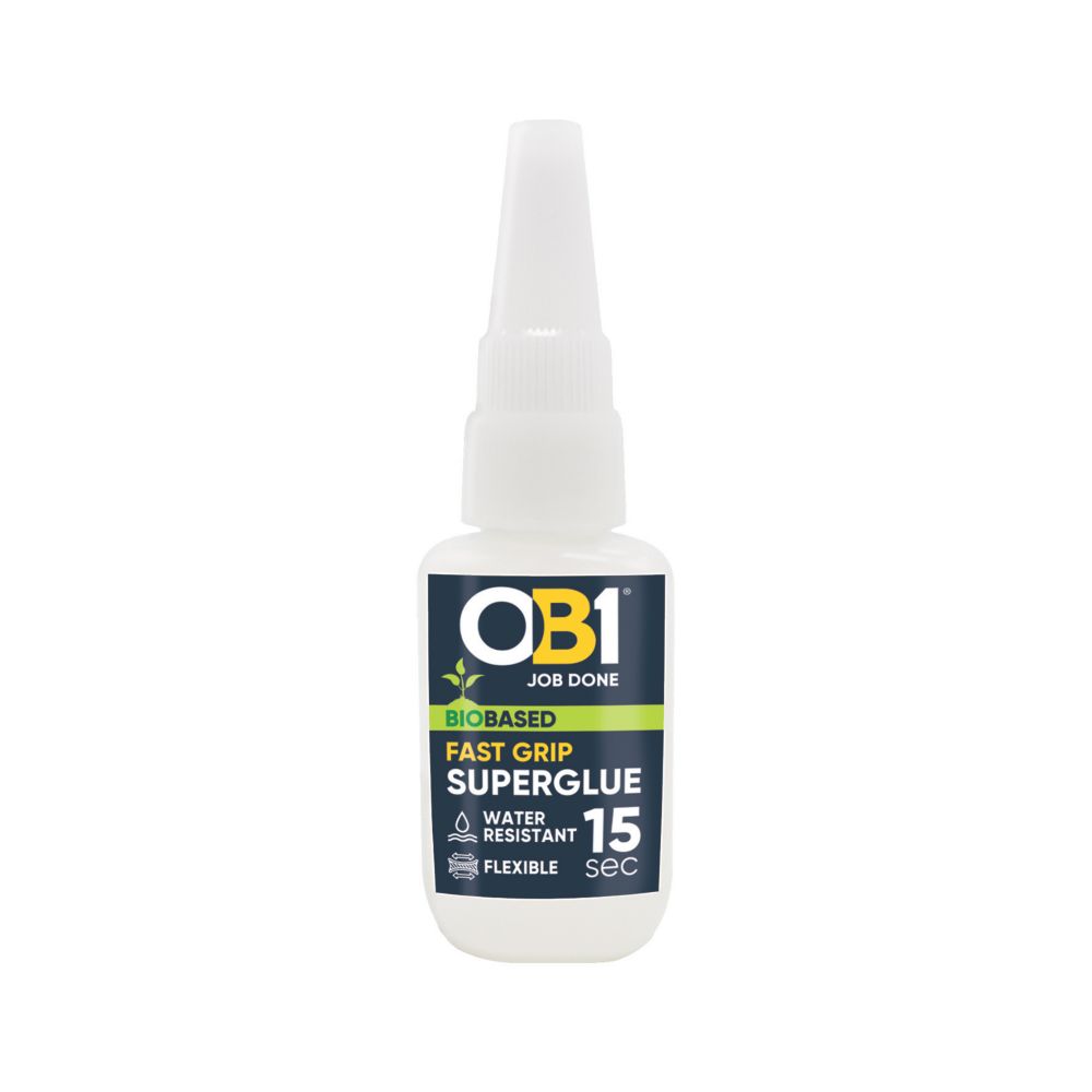 OB1 BioBased Fast Grip Superglue 20g - Screwfix