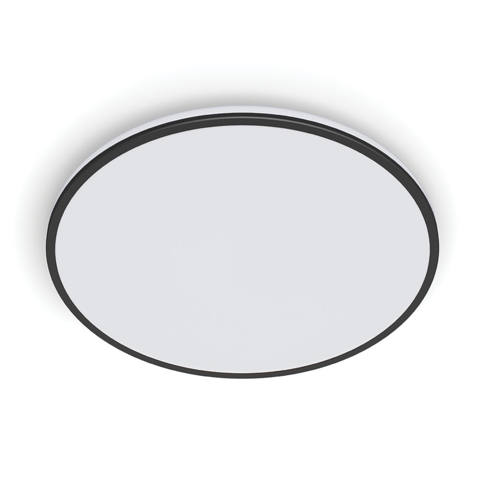 Philips Ozziet LED Ceiling Light Black 22W 2300lm - Screwfix