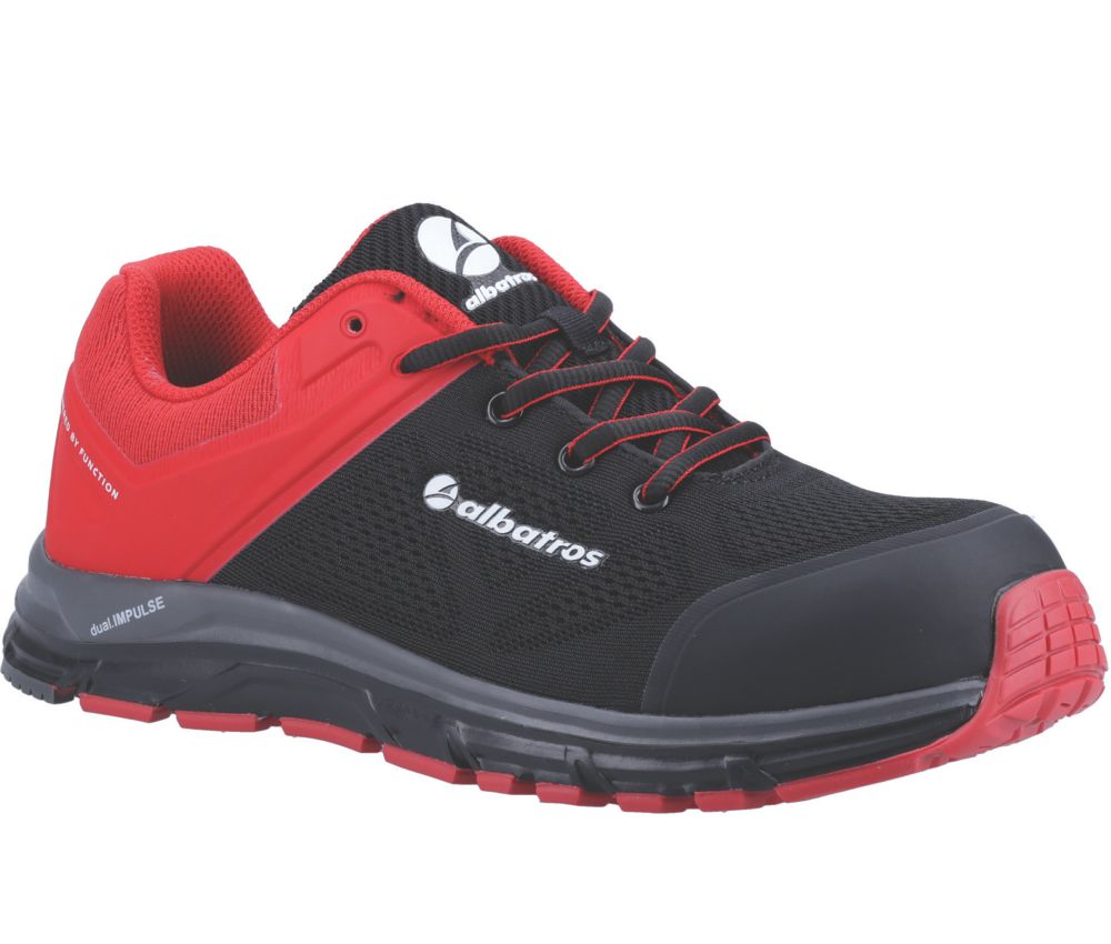 Albatros Lift Impulse Low Size 7 Red Safety Trainers - Screwfix