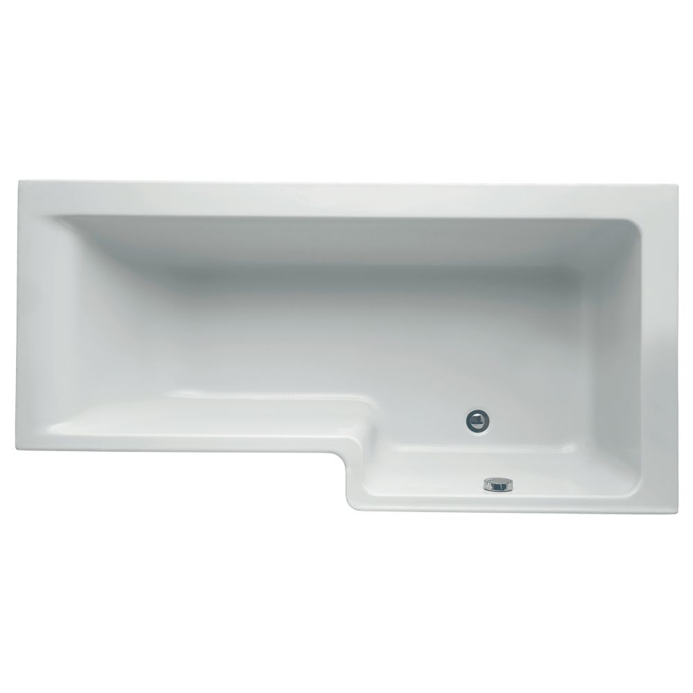 Ideal Standard Concept Space Shower Bath Right-Hand Acrylic No Tap ...