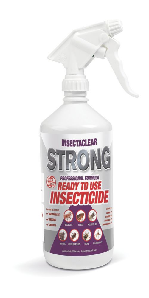 Insectaclear Strong+ Insect Killer Spray 1Ltr - Screwfix