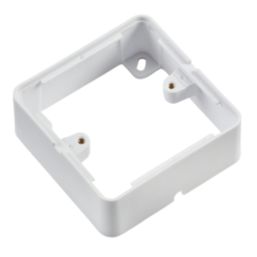 Knightsbridge 1-Gang White Surface Box Spacer 32mm - Screwfix