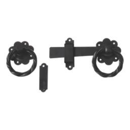 Smith & Locke Ring Gate Latch Black 152mm - Screwfix