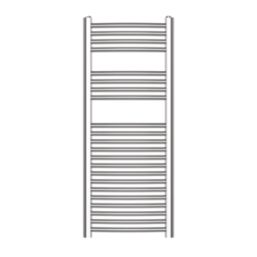 Blyss 1100mm x 450mm 1037BTU Chrome Curved Towel Radiator - Screwfix