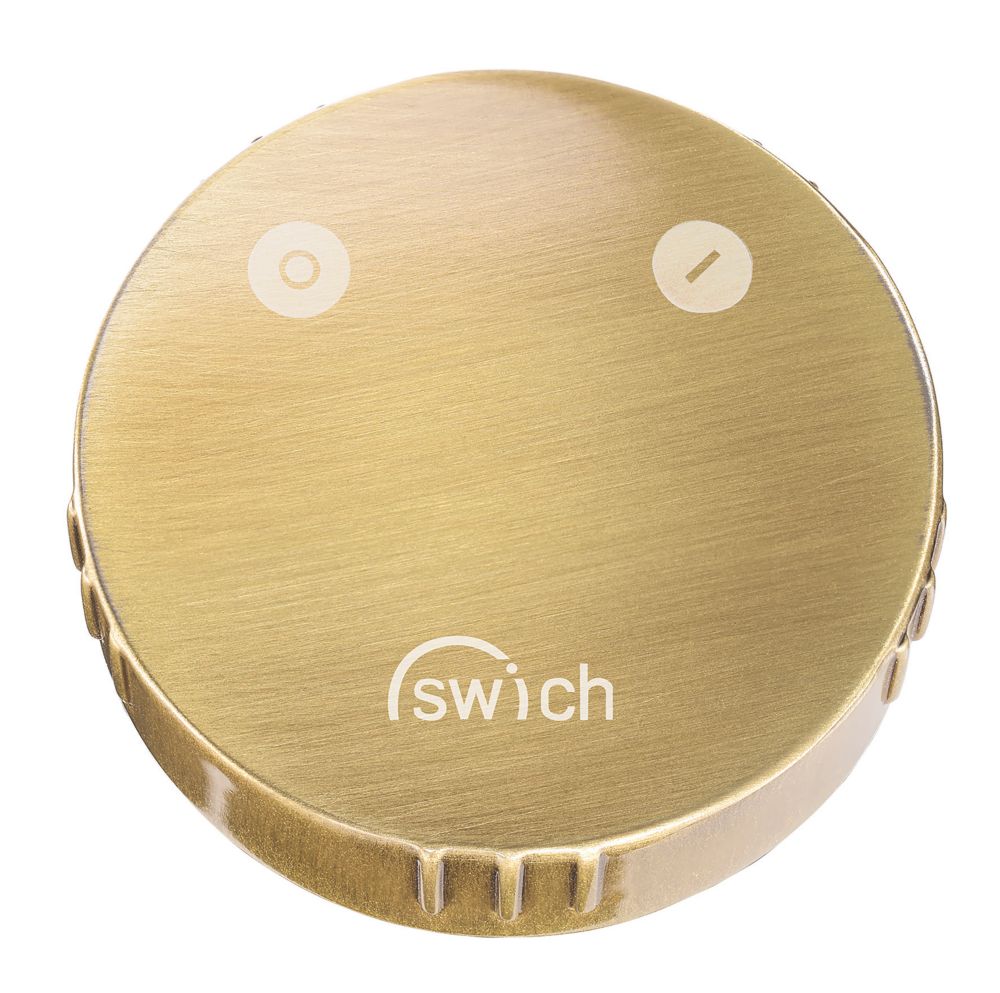 Abode Swich Round Tap Filter Converter Brushed Brass - Screwfix