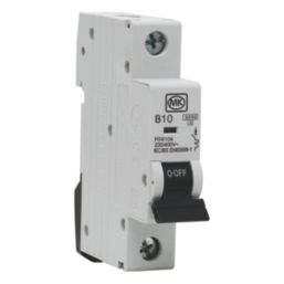 MK Sentry 10A SP B Curve MCB - Screwfix