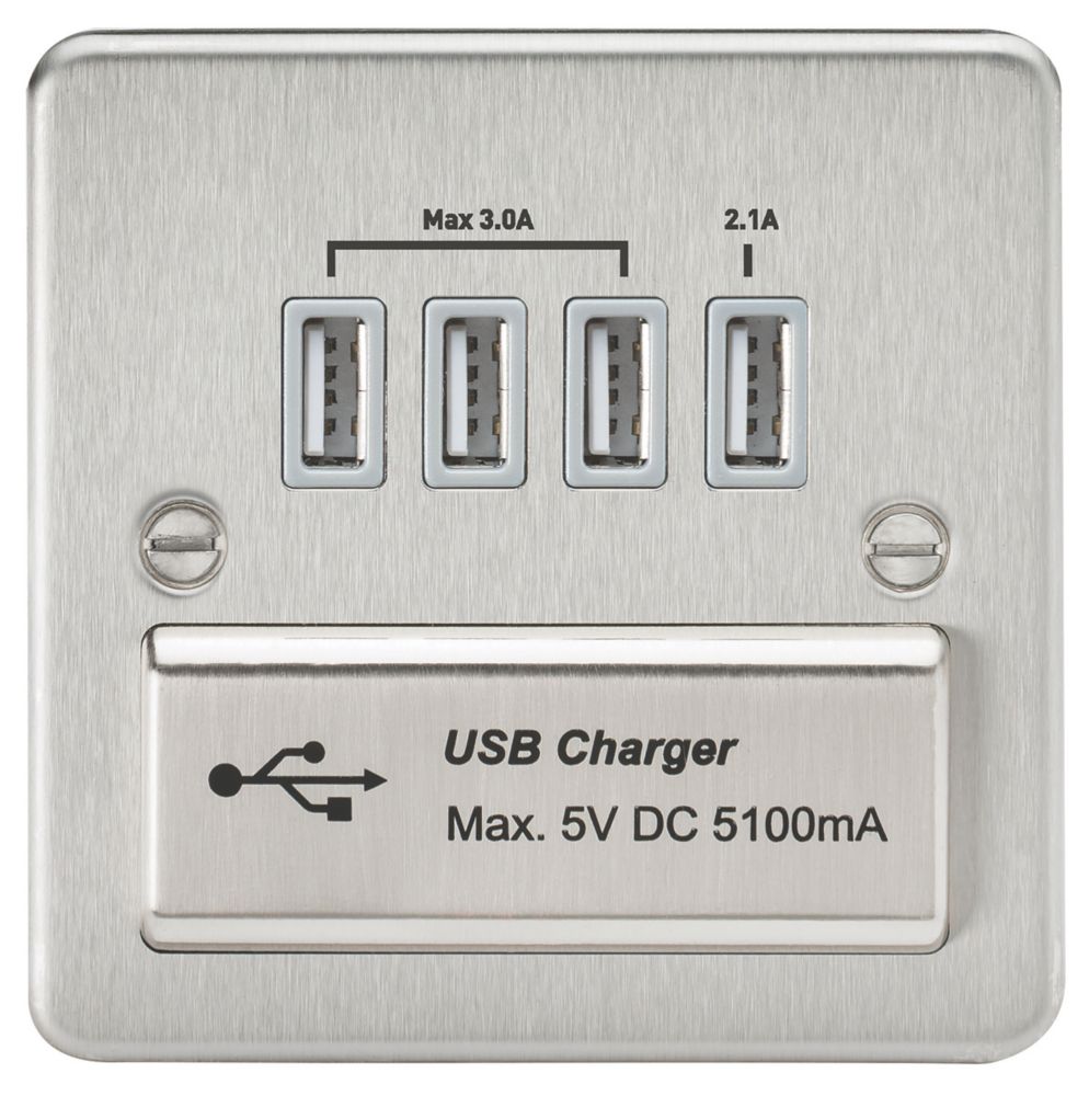 Unswitched USB Sockets | Switches & Sockets | Screwfix.com