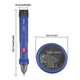 LAP DT-905A + AC-6F Electrical Tester Kit 2 Pieces - Screwfix