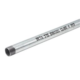 Deta TTE Round Steel Galvanised Class 4 Conduit Tube 25mm x 3m - Screwfix