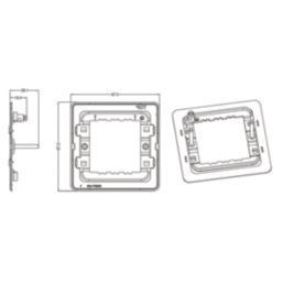 Knightsbridge Screwless Grid System 1-2-Module Grid Frame - Screwfix
