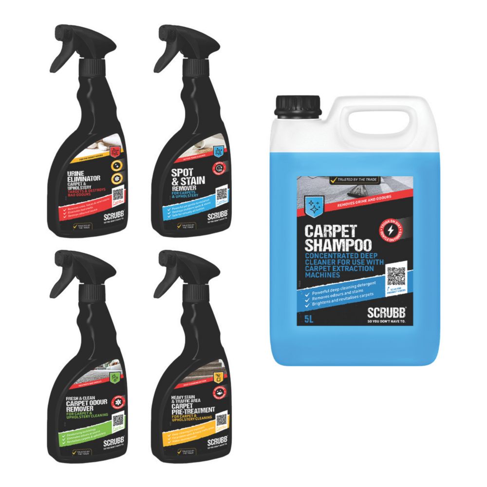 Scrubb Ultimate Pro Carpet Deep Cleaning Kit - Screwfix