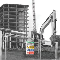 Essentials "Site Safety" Notice Sign 400mm x 300mm - Screwfix