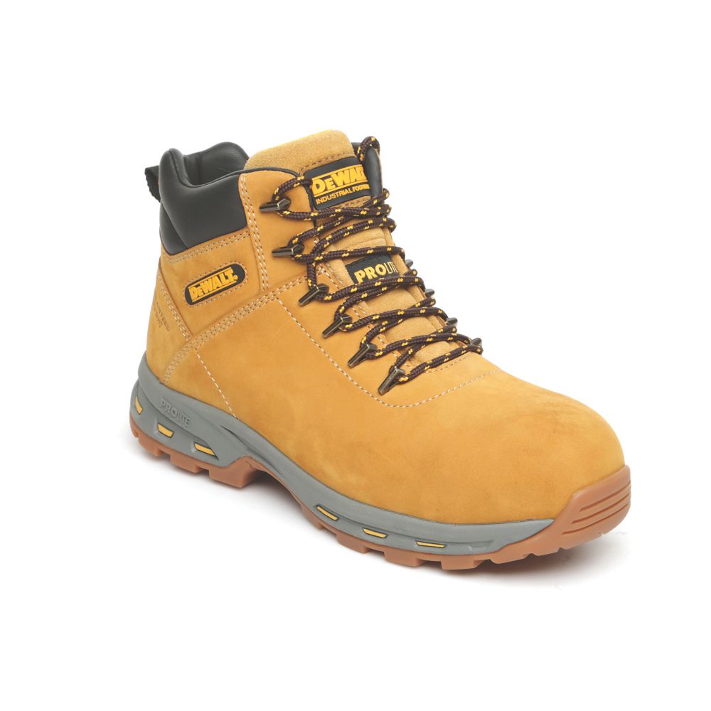 DeWalt Reno Size 12 Wheat Water-Resistant Safety Boots - Screwfix