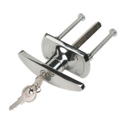 Burg-Wachter Chrome Plate Garage Door Handle - Screwfix