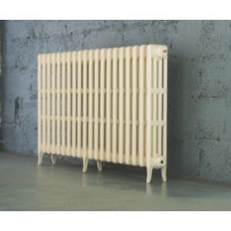 Arroll 760mm x 1114mm 5582BTU Cream Cast Iron 4 Column Radiator - Screwfix
