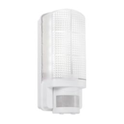 Saxby Motion Outdoor Rectangular LED Bulkhead With PIR Sensor White 6W ...