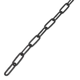 Essentials Welded Black Chain 5mm x 2.5m - Screwfix