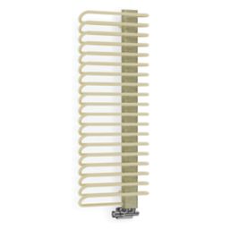 Terma Michelle Designer Towel Rail 1200mm x 500mm Cream / Brass 2460BTU ...