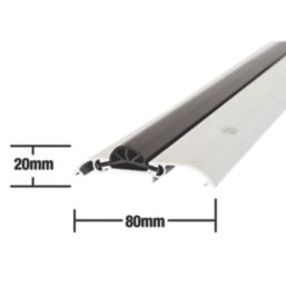Stormguard Compression Draught Excluder Aluminium 1828mm - Screwfix