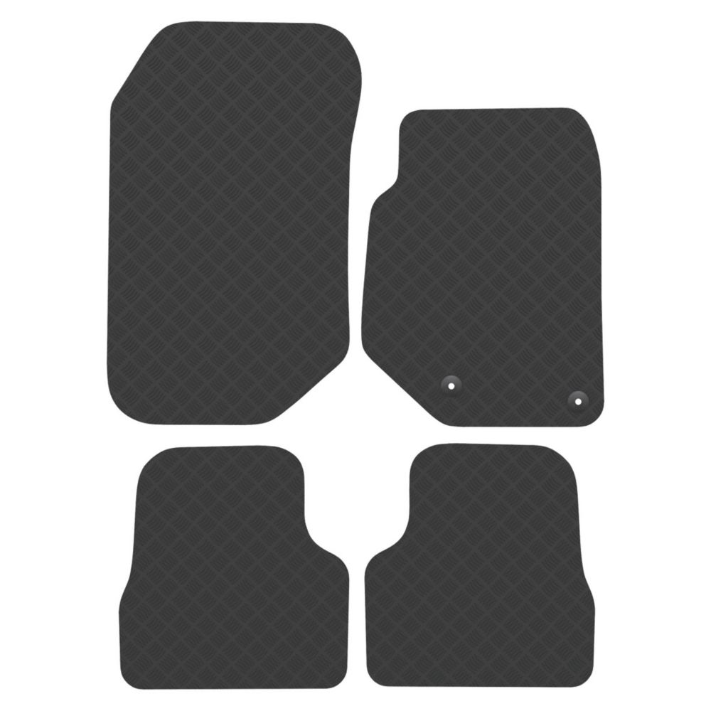 Car Mat Co. Peugeot 208 2020 on Rubber Car Mats 4 Piece Set - Screwfix