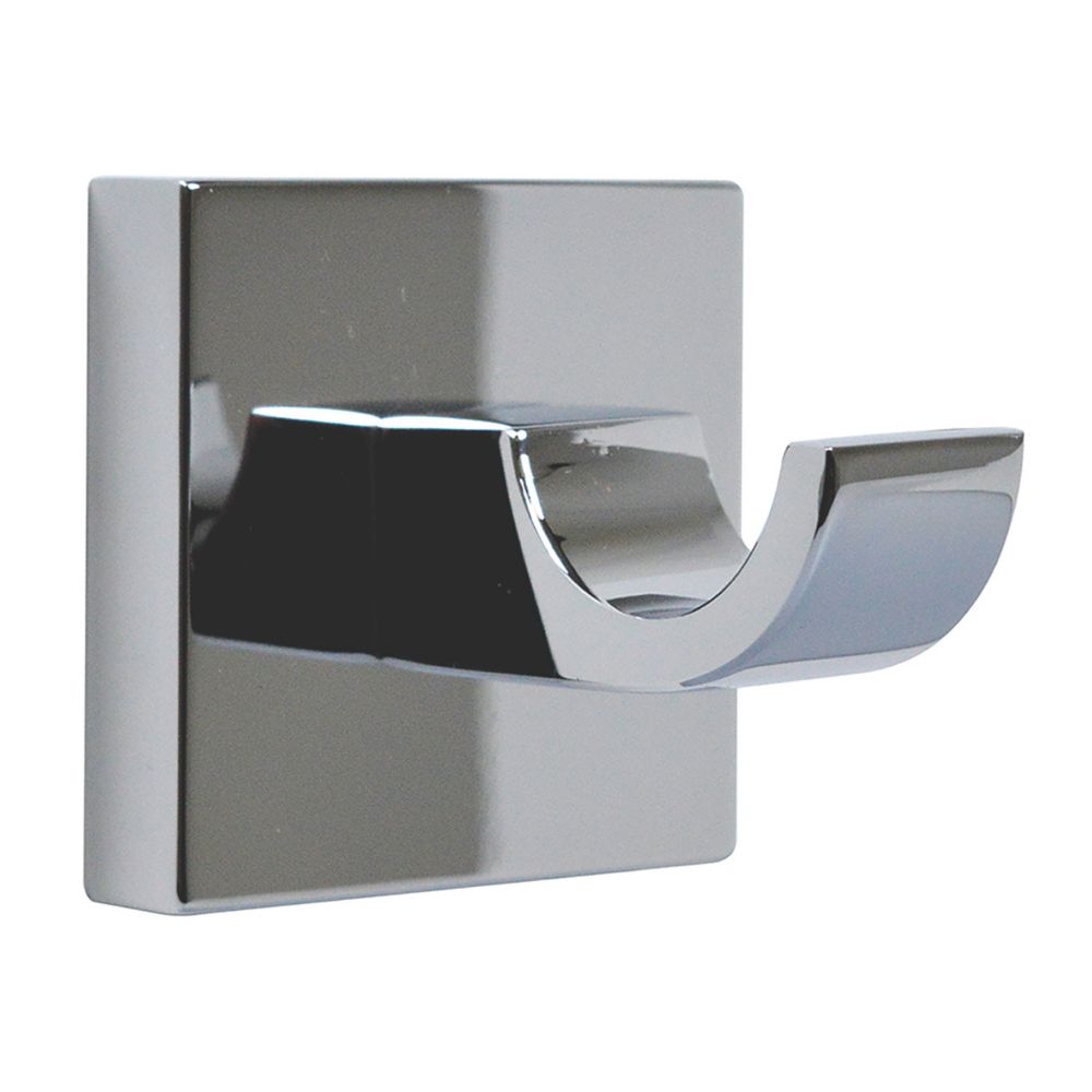 Aqualux Epsom Single Robe Hook Chrome | Towel Holders | Screwfix.com