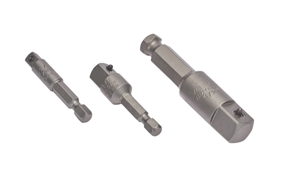 Wera Square Socket Drive Adaptor 870/4/7 Set A SB 3 Pcs - Screwfix