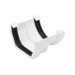 FloPlast Square to Round Gutter Adaptor White 112-114mm - Screwfix