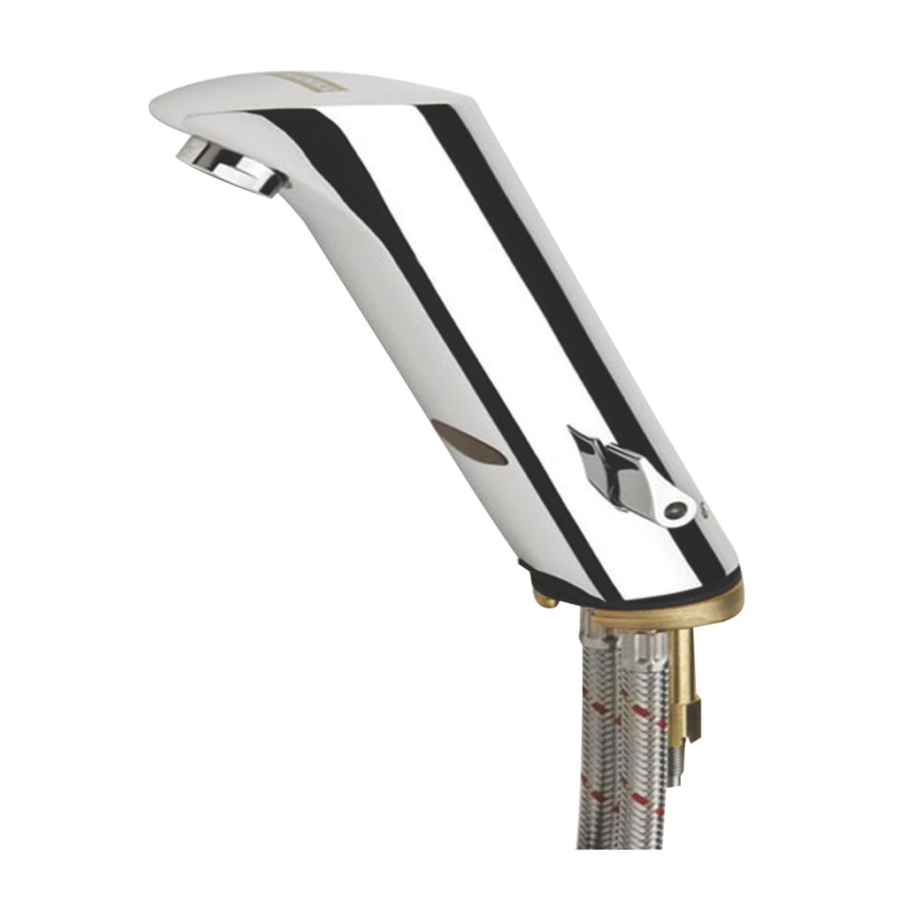 Protronic-S Battery-Powered 179mm Chrome Mono Basin Mixer Tap - Screwfix