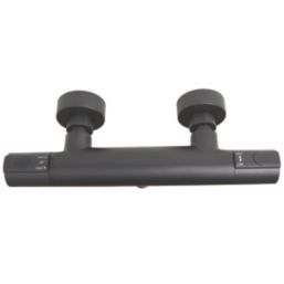 Highlife Bathrooms Argyll Exposed Single Outlet Thermostatic Matt Black ...