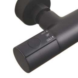 Highlife Bathrooms Argyll Exposed Single Outlet Thermostatic Matt Black ...