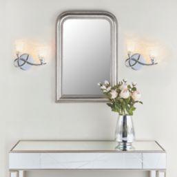 Quay Design Isabella LED Twin Wall Light Chrome 2.5W 200lm - Screwfix