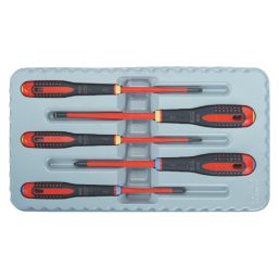 Bahco ERGO Mixed VDE Screwdrivers 5 Piece Set - Screwfix