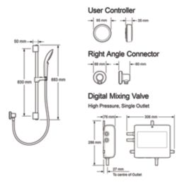 Mira Activate with ColdBoost HP/Combi Rear-Fed Single Outlet Chrome ...