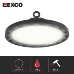 Lexco Leonis LED High Bay Light Black 120-200W 19,200-32,000lm - Screwfix